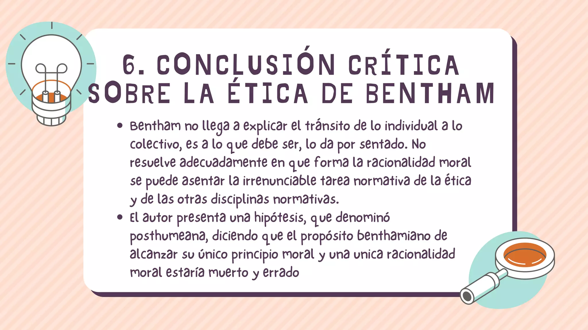 La etica utilitarista de bentham | PPT