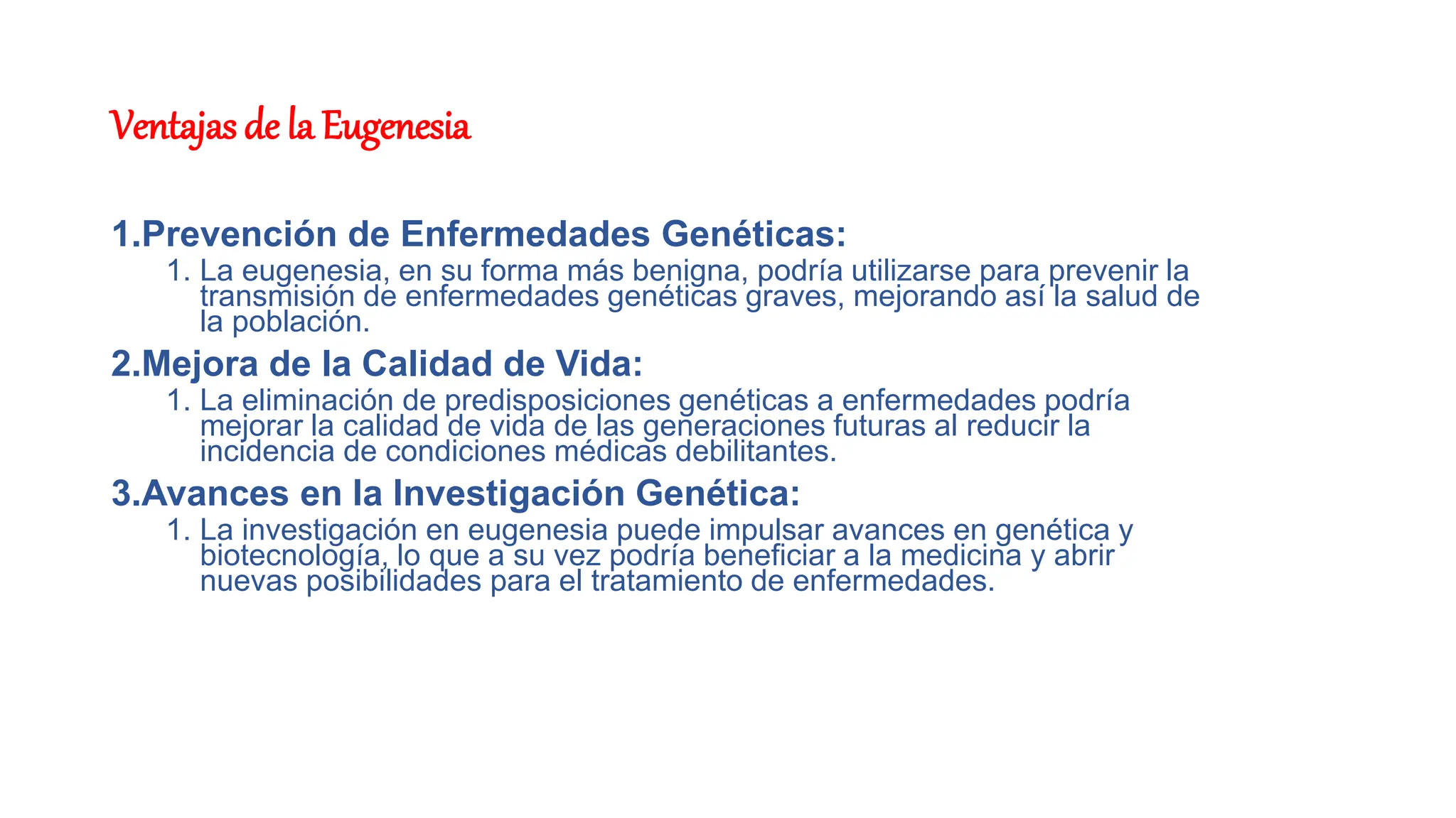 La Eugenesia.pptx,investigación sobre este fenomeno | PPT