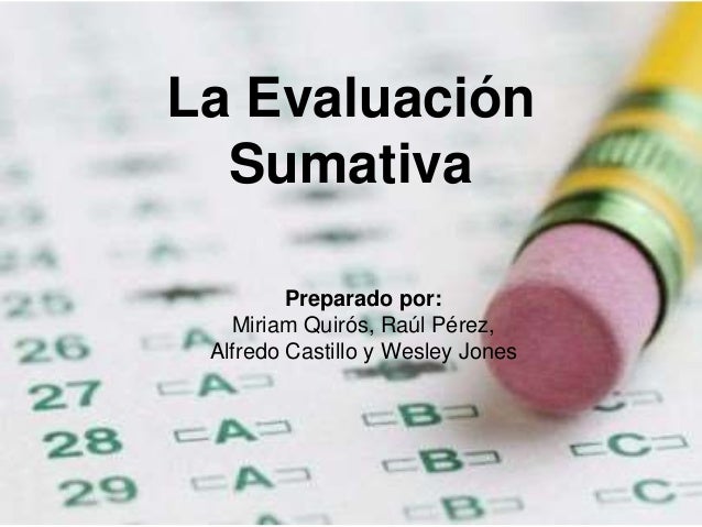 La evaluaci+¦n sumativa