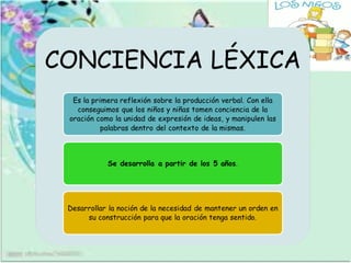CONCIENCIA LEXICA | PPT