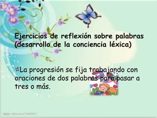 CONCIENCIA LEXICA | PPT