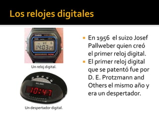 La evolución del reloj | PPTX