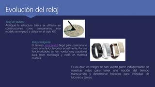 La evolución del reloj | PPTX