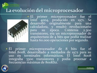evolución de los microprocesadores | PPTX