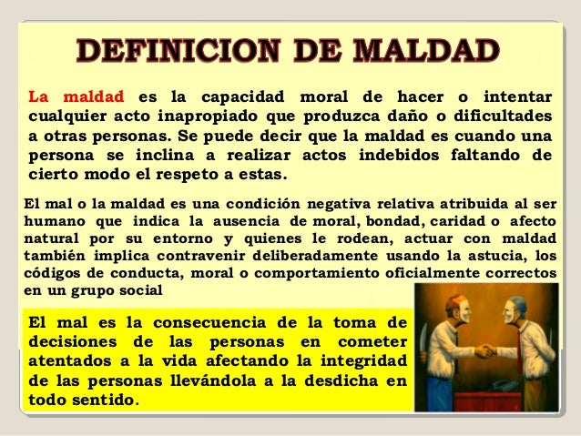 LA EVOLUCIÓN DE LA MALDAD