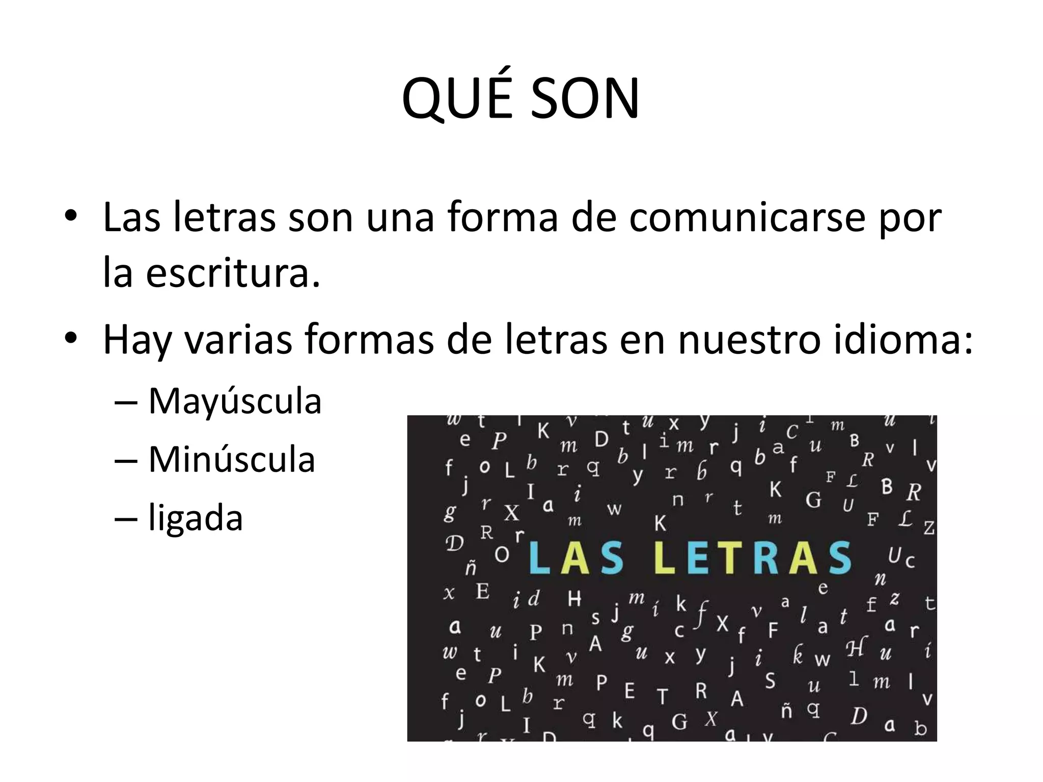 La evolución de las letras | PPT