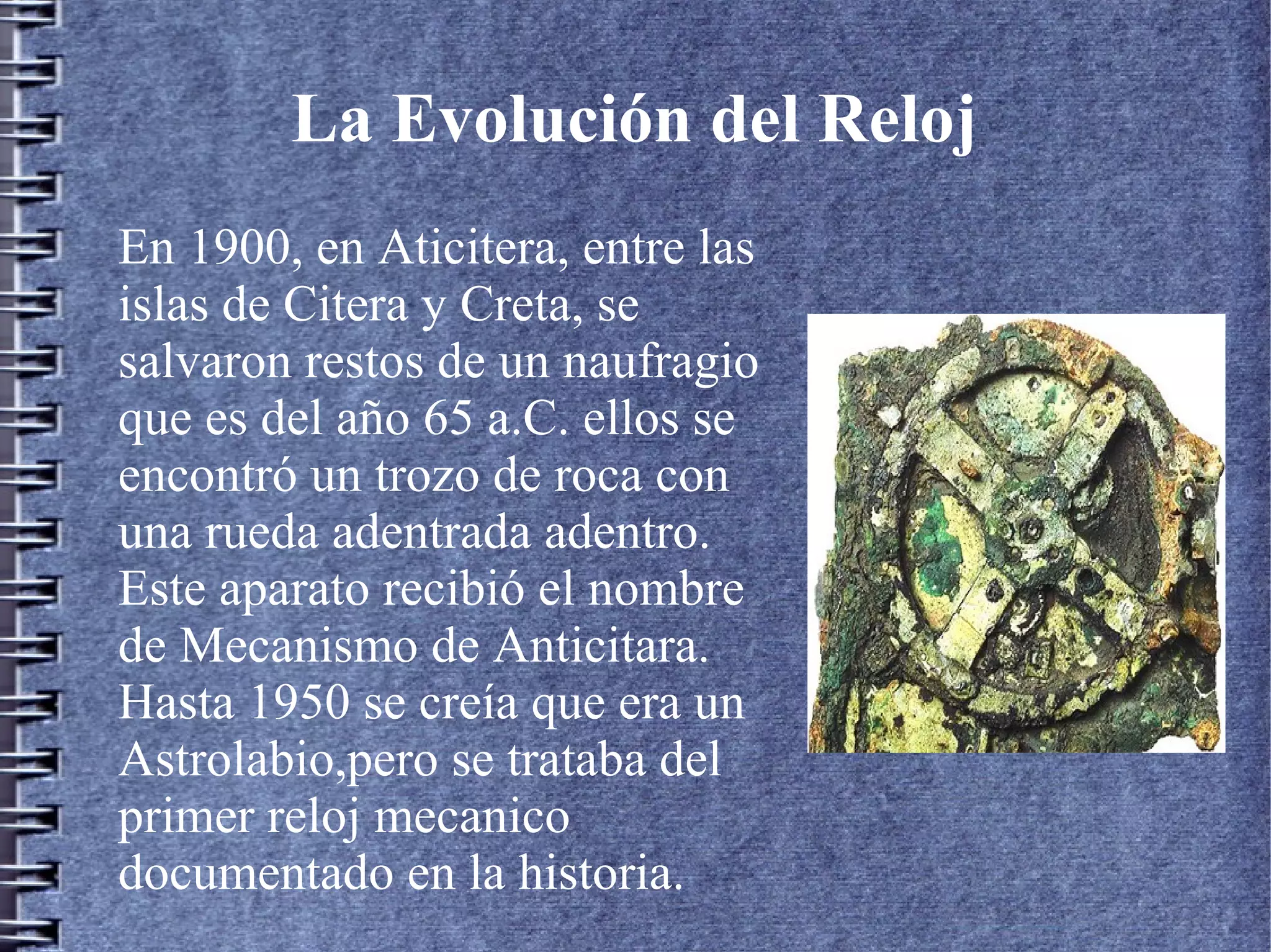 La evolucion del reloj | ODP