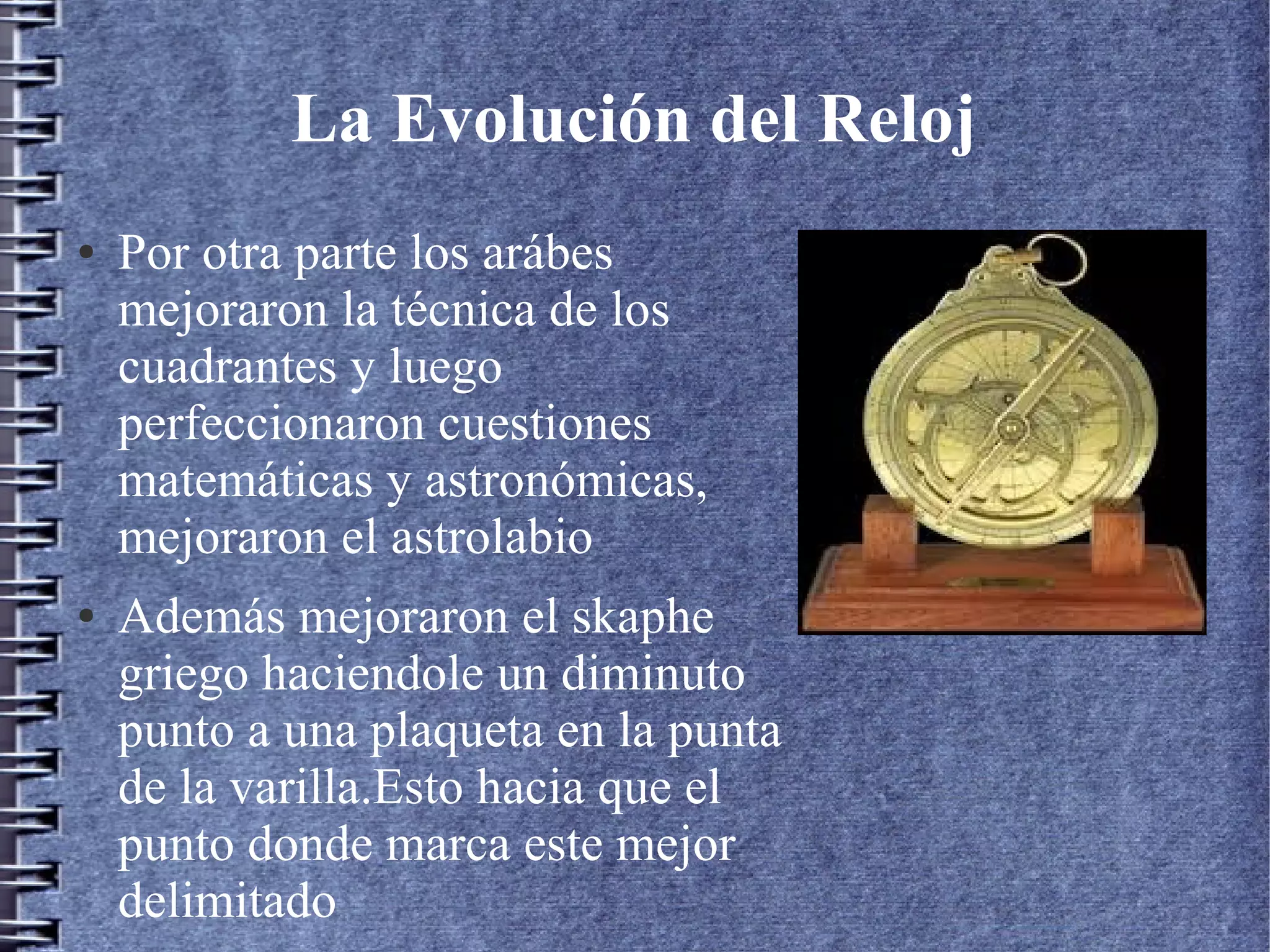 La evolucion del reloj | ODP