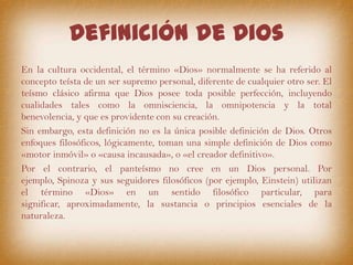 La existencia de dios | PPSX