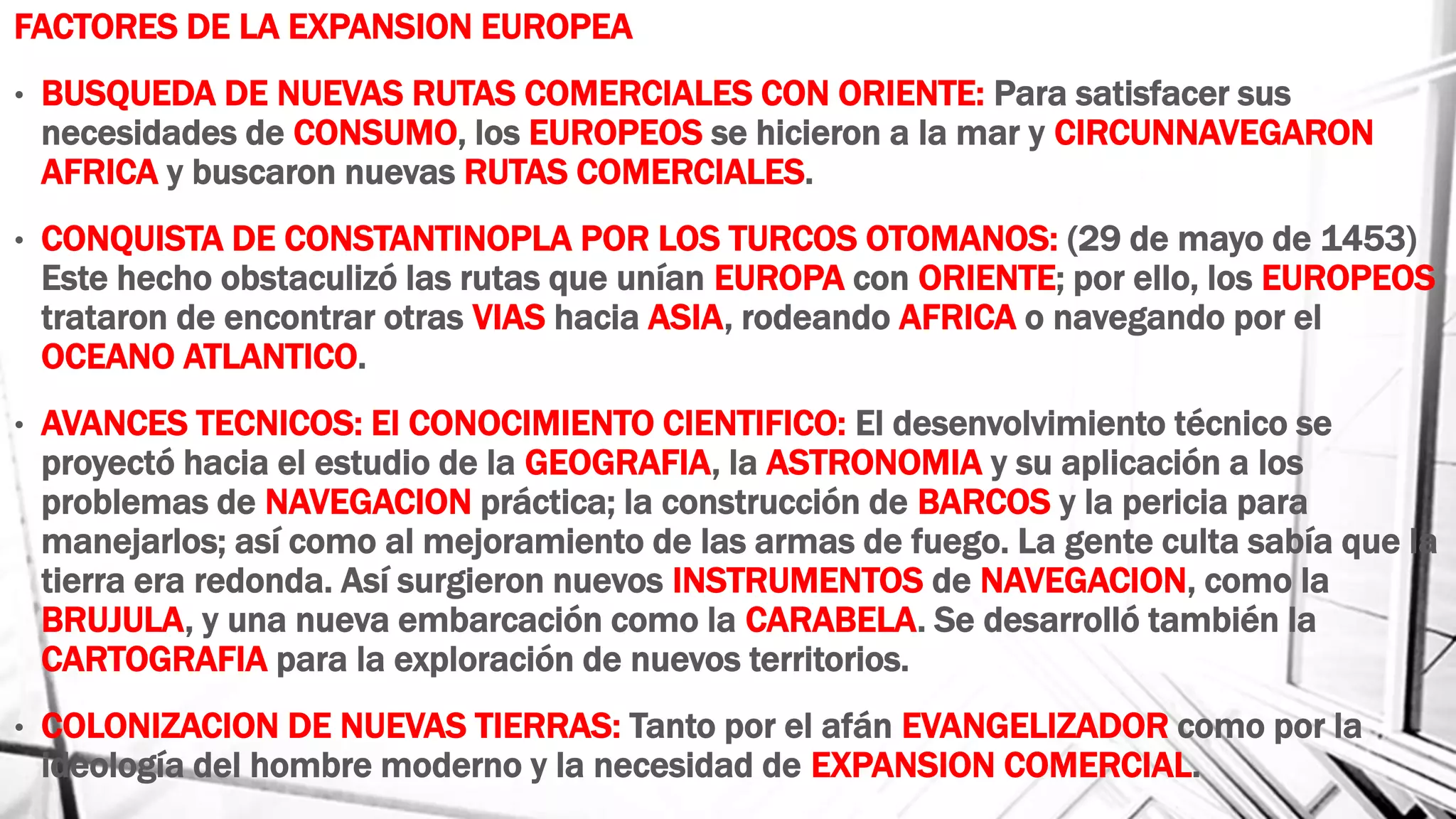 La expansion europea y el nuevo mundo | PPTX