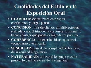 La exposición oral | PPTX