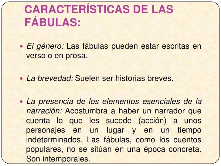 Cuales Son Las Caracteristicas De Fabula - chefli Cuales Son Las Caracteristicas De Fabula - chefli