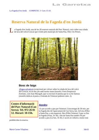 La fageda d'en Jordà | PDF
