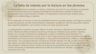 La falta de lectura en los adolecentes.pptx
