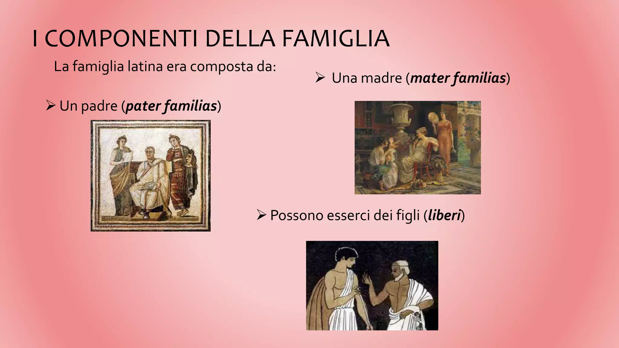 La famiglia latina | PPTX