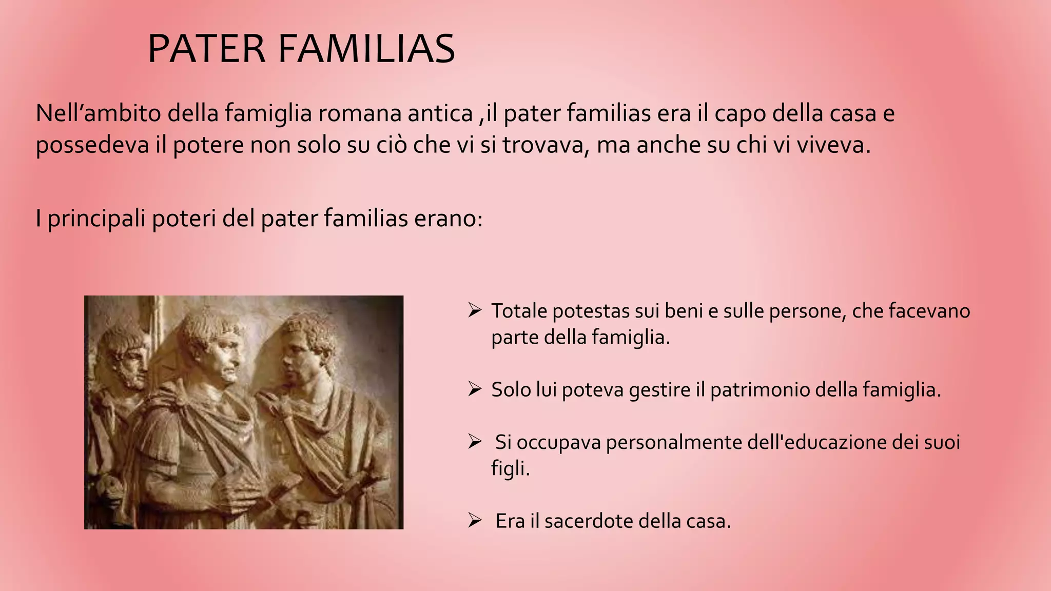 La famiglia latina | PPTX