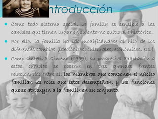 La evolución del concepto de familia en España | PPTX