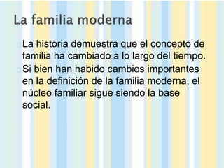 La familia moderna? | PPT