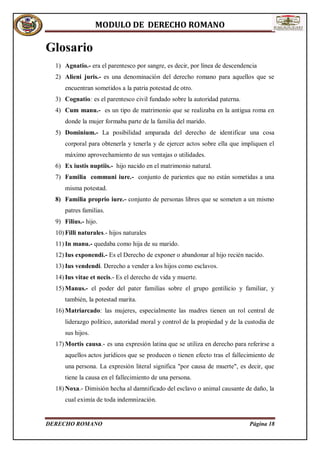 La familia en la legislacion romana | PDF