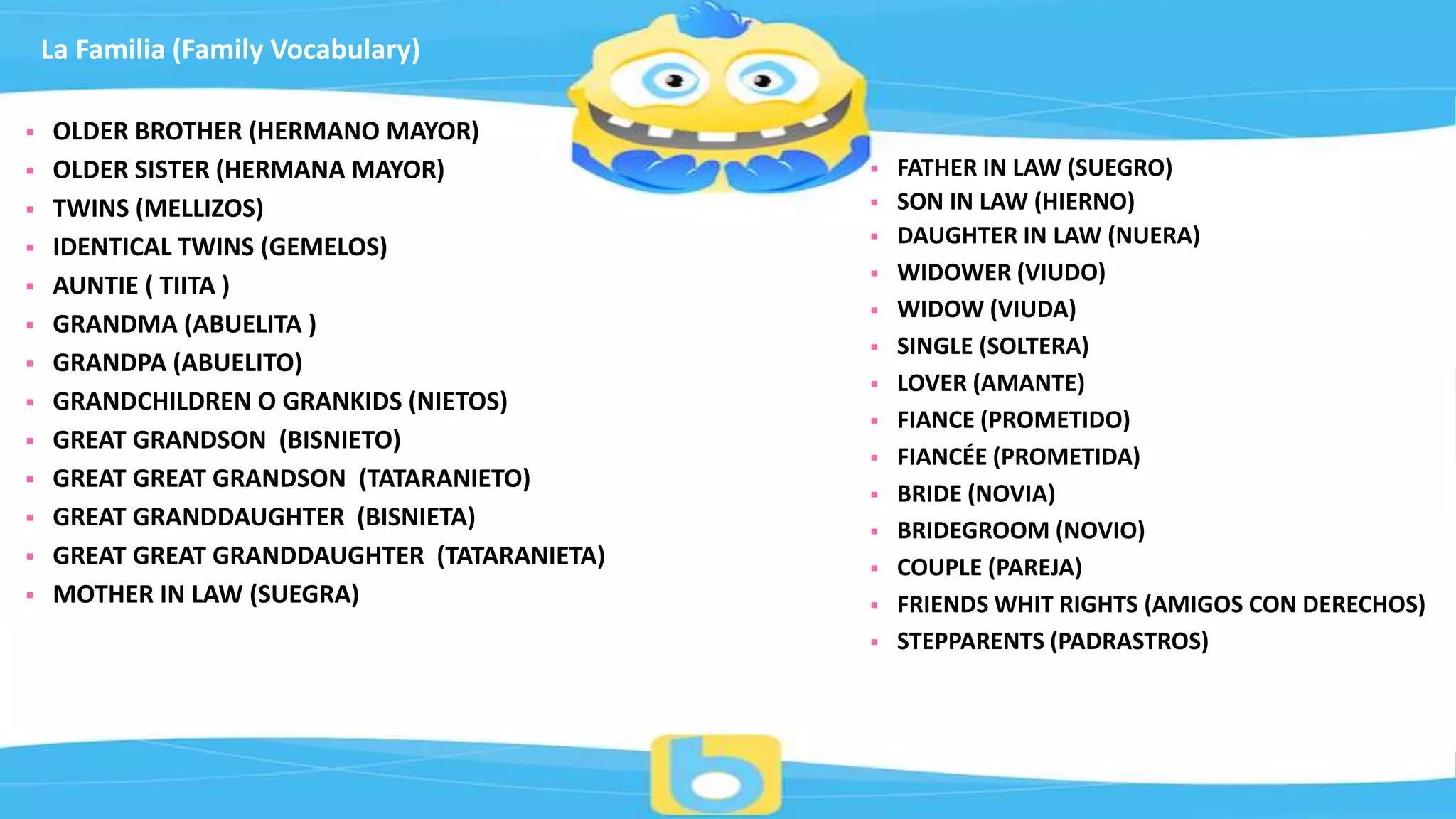 La familia (family vocabulary) | PPTX