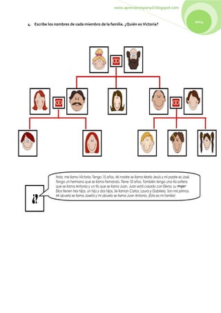 La familia hoja de trabajo | PDF