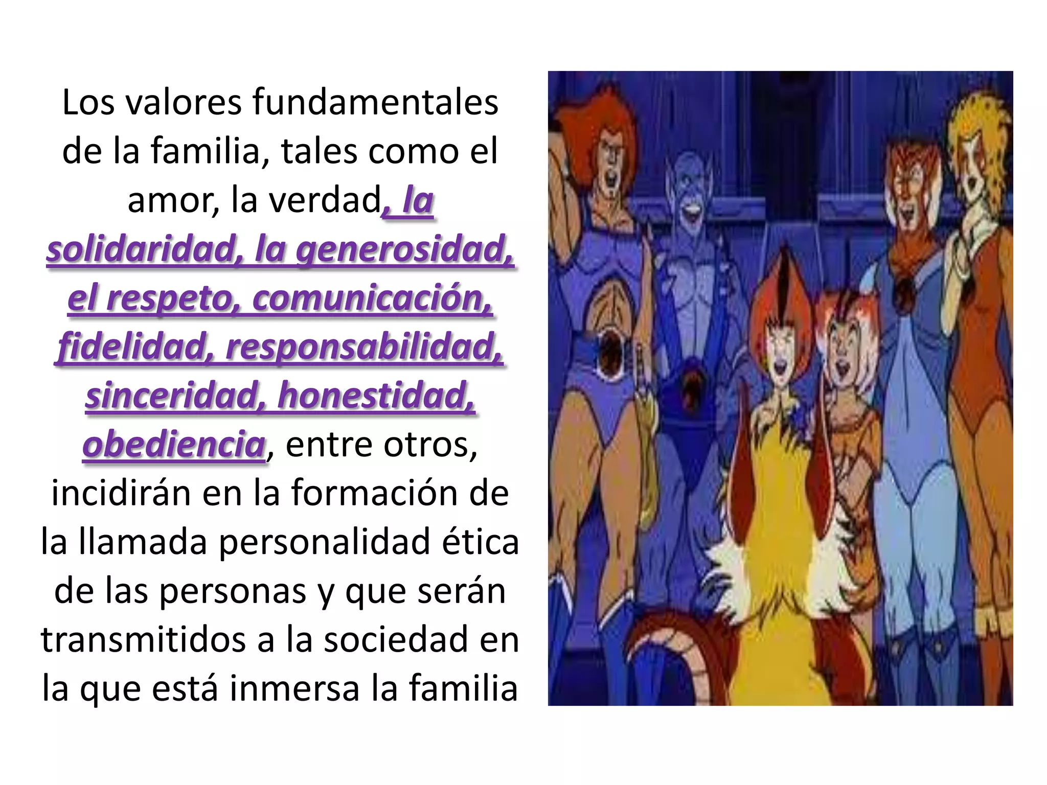 La familia, valores, problemas y la familia peruana | PPT