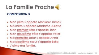 LA FAMILLE PROCHE BY GANIAT SODEKE OF FRENCHY ASSOCIATES, NIGERIA | PPT