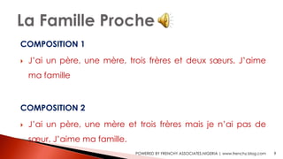 LA FAMILLE PROCHE BY GANIAT SODEKE OF FRENCHY ASSOCIATES, NIGERIA | PPT