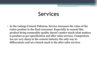 Lafarge Cement Value Chain | PPTX