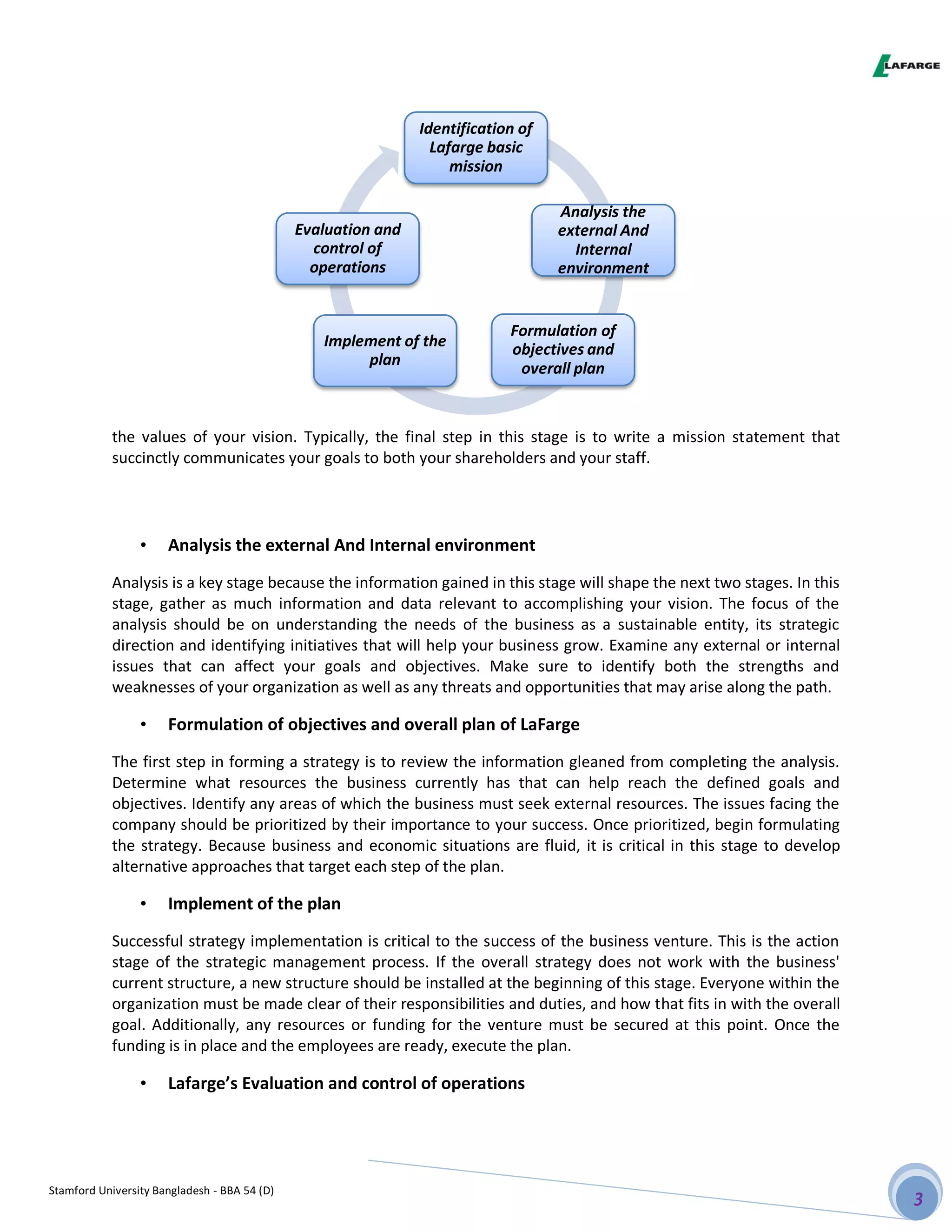 Lafarge internationa trade..niloy | PDF