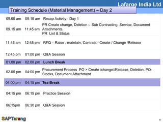 Lafarge_MM_End User_Training_Schedule.ppt