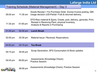 Lafarge_MM_End User_Training_Schedule.ppt