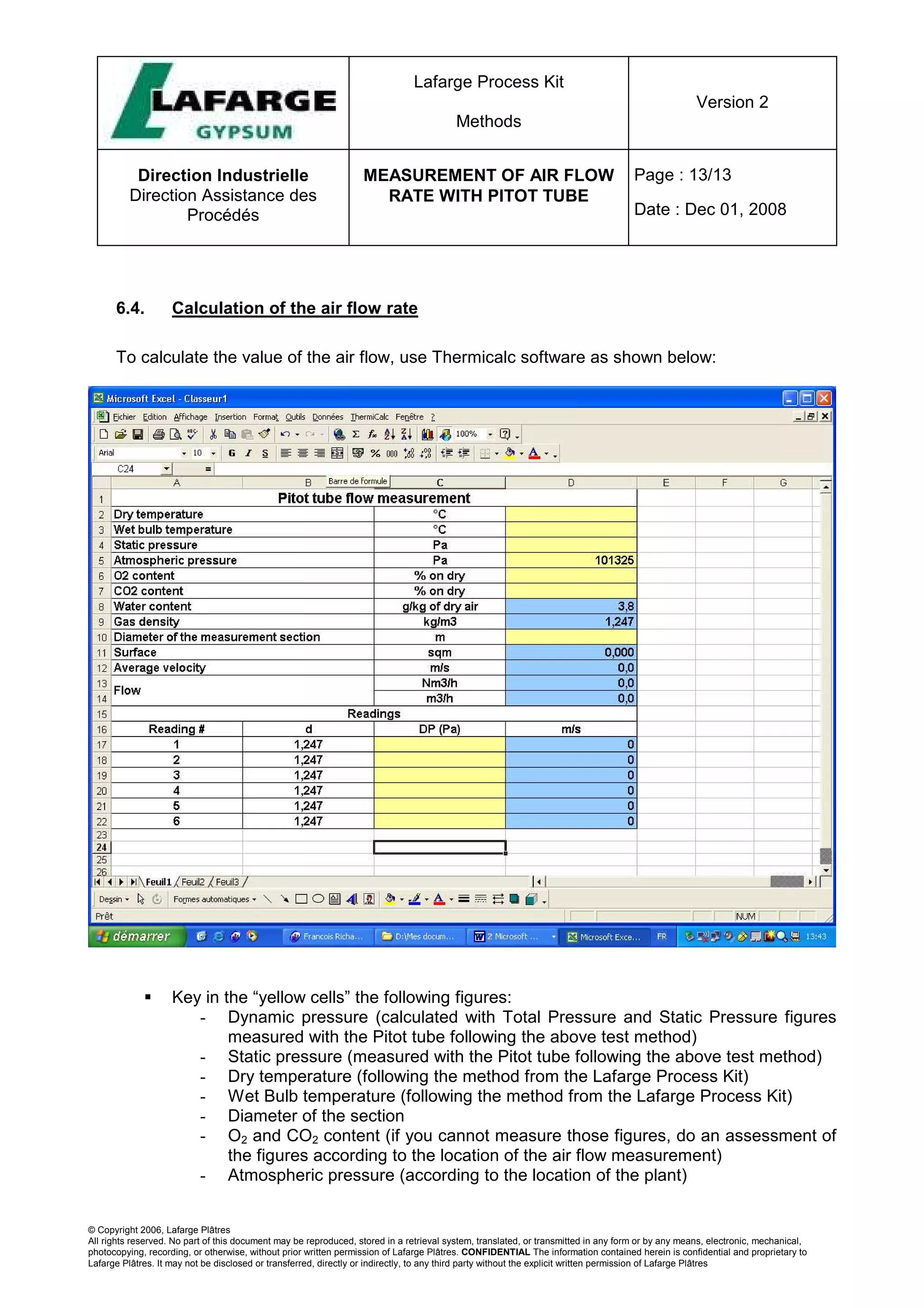 Lafarge Process Kit - Air flow rate - Pitot V2.pdf
