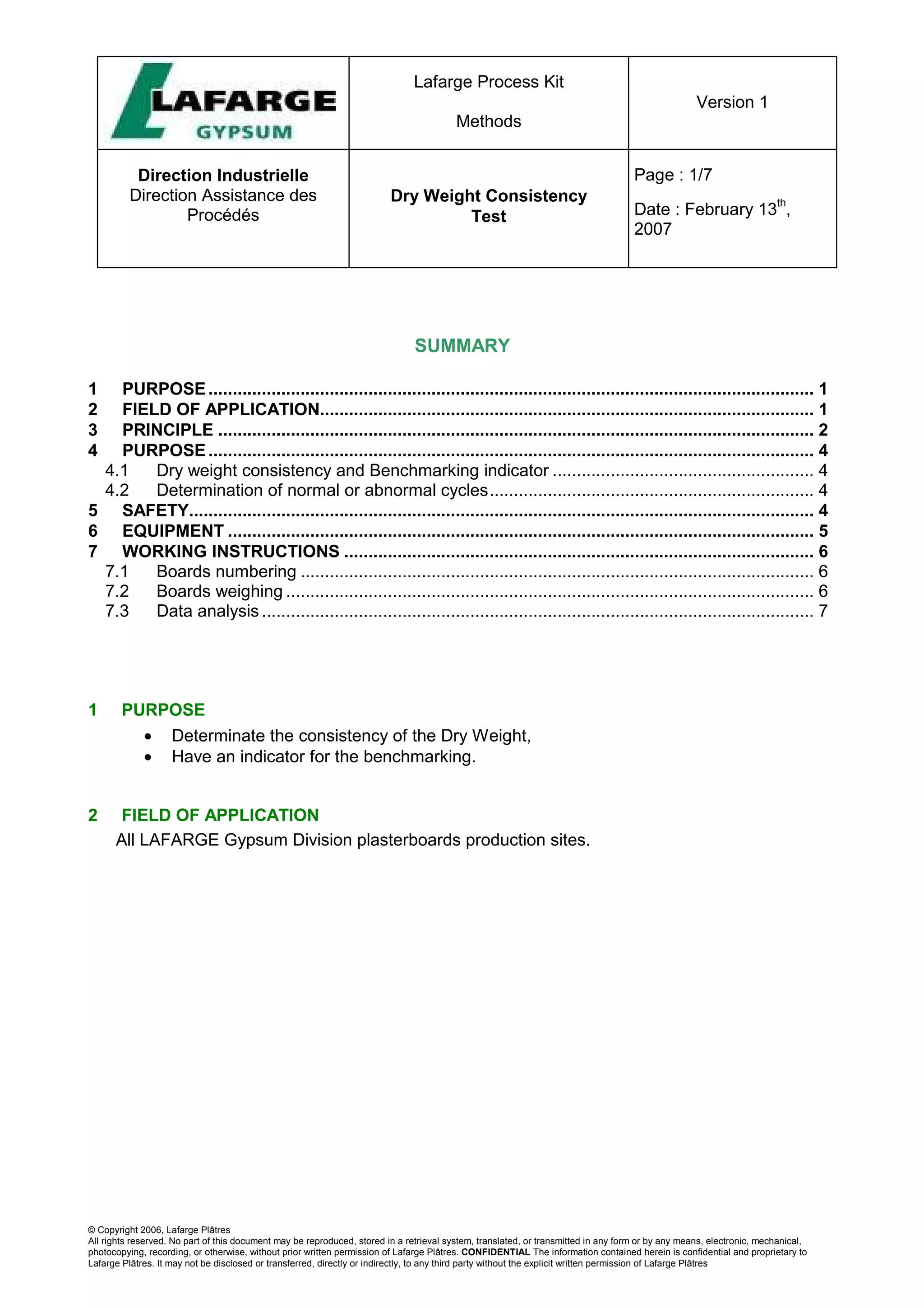 Lafarge Process Kit - Dry weigt consistency TEST.pdf