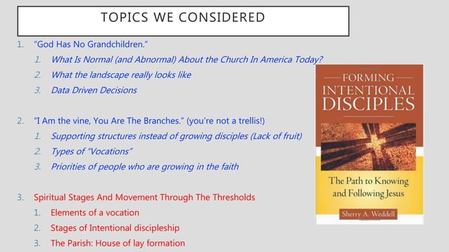 Diocese of Lafayette. Presentation 2: How Do We Promote and Enable ...