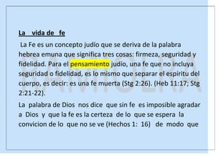 La fe | DOCX