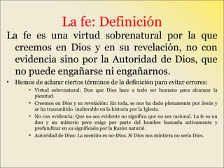 La fe | PPT