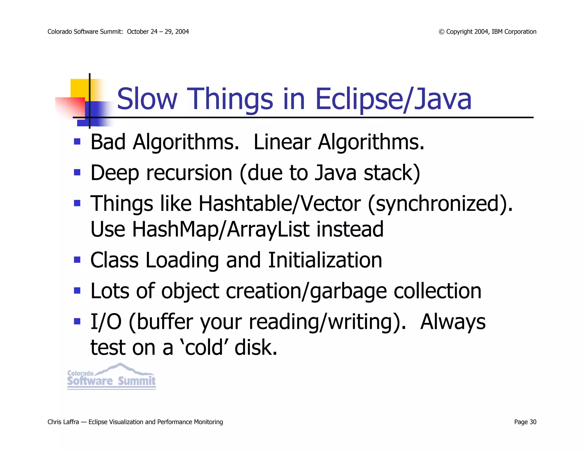 Eclipse Visualization And Performance Monitoring Ppt