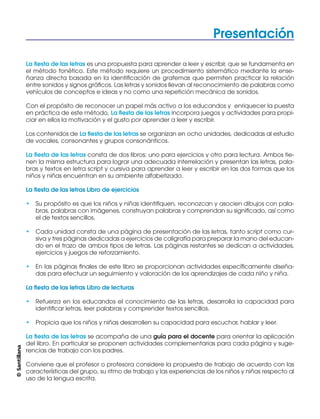 La fiesta de las letras. libro de ejercicios | PDF