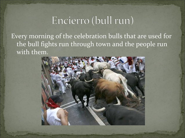 La fiesta de san fermín | PPT