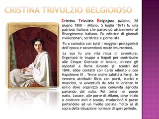 La figura della donna dal Risorgimento ai nostri giorni | PPSX