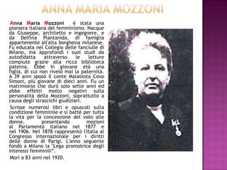 La figura della donna dal Risorgimento ai nostri giorni | PPSX