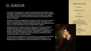 La figura del vampiro en la literatura | PPTX