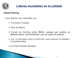 La filosofía de la calidad | PPTX