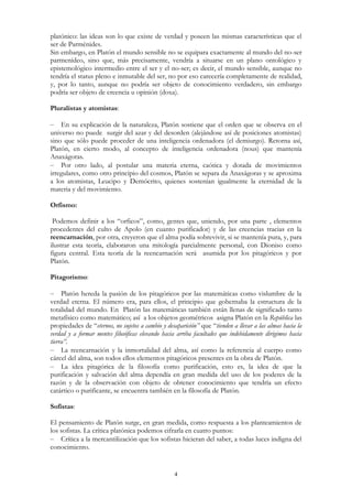 La filosofía de platón | PDF