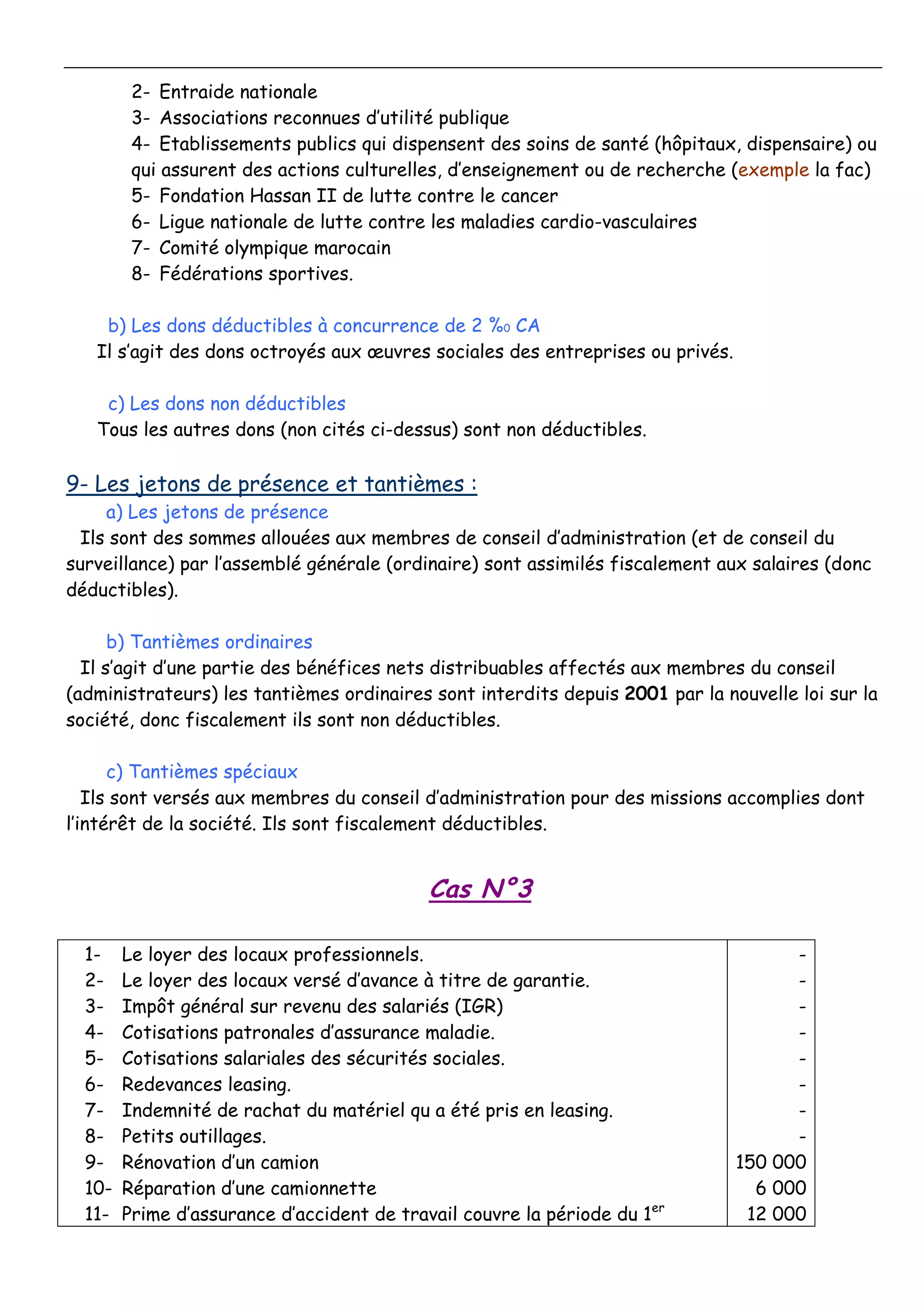 La fiscalité cours is exercices - corrigés | PDF | Personal Taxes ...