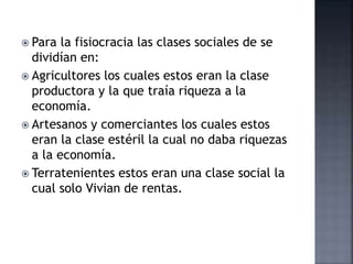 La fisiocracia | PPTX