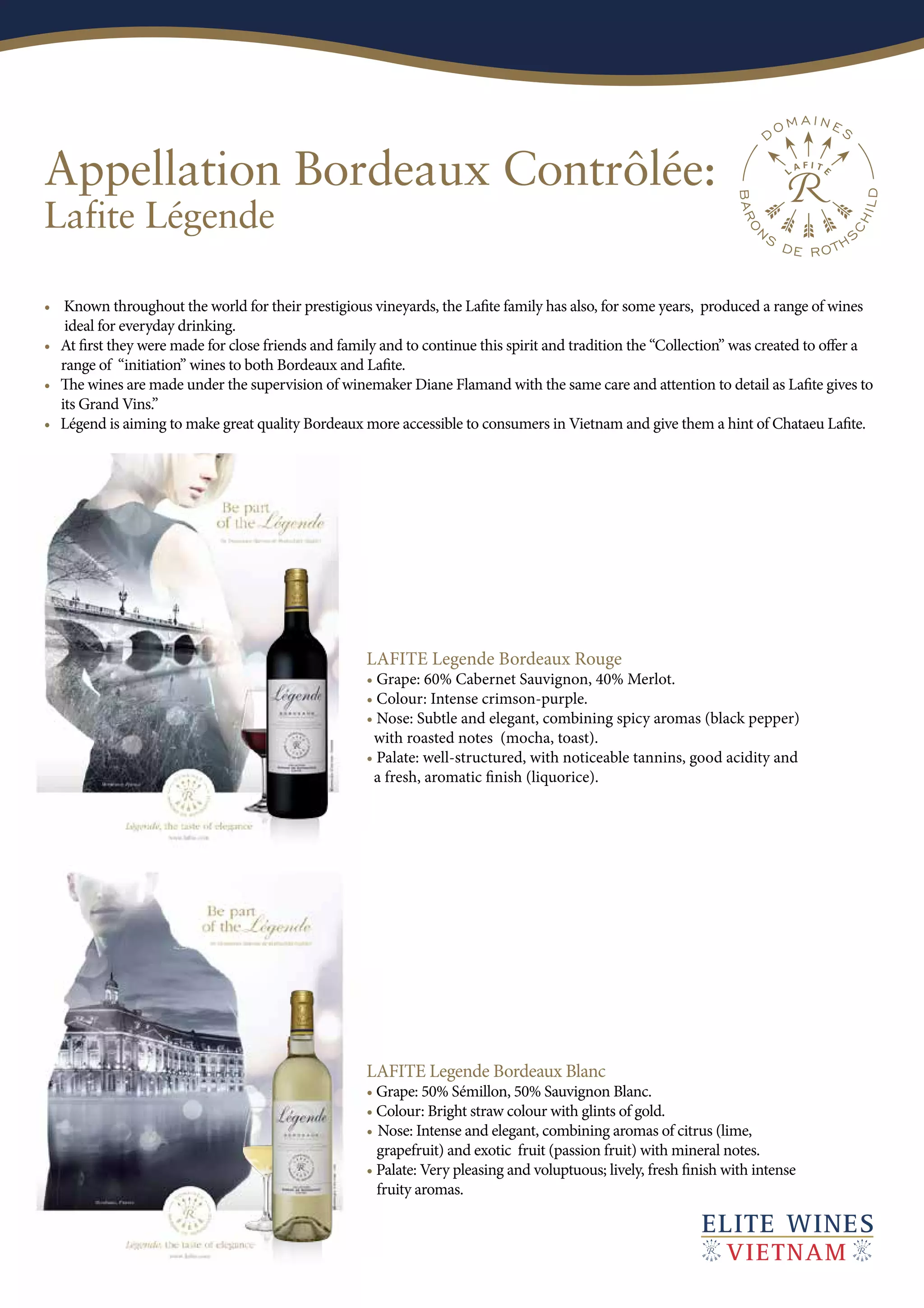 ( Domaines Barons de Rothschild (Lafite) Wines Vietnam Brochure | PDF