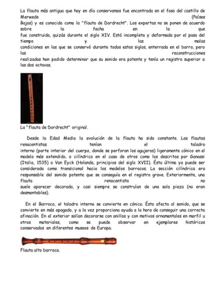La flauta dulce. | DOCX