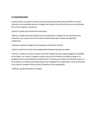 La flor | DOCX
